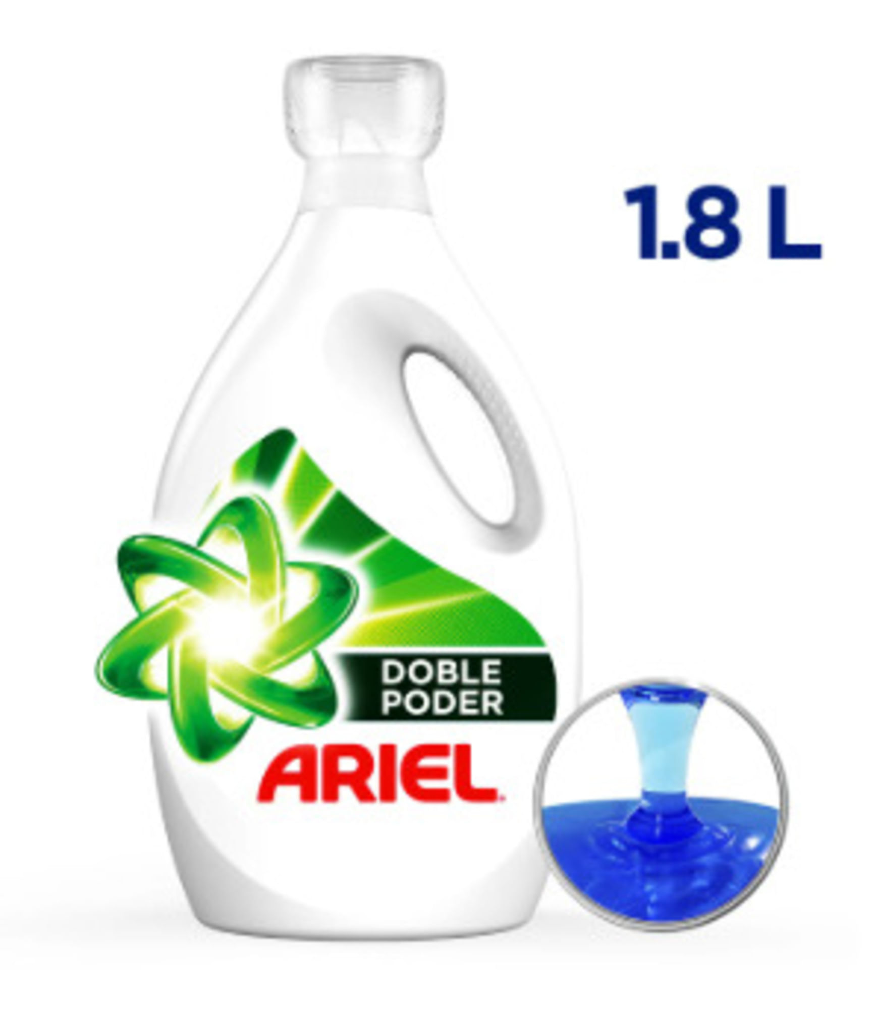 Detergente Liquido Ariel Concentrado Doble Poder 1800Ml - Dimaco