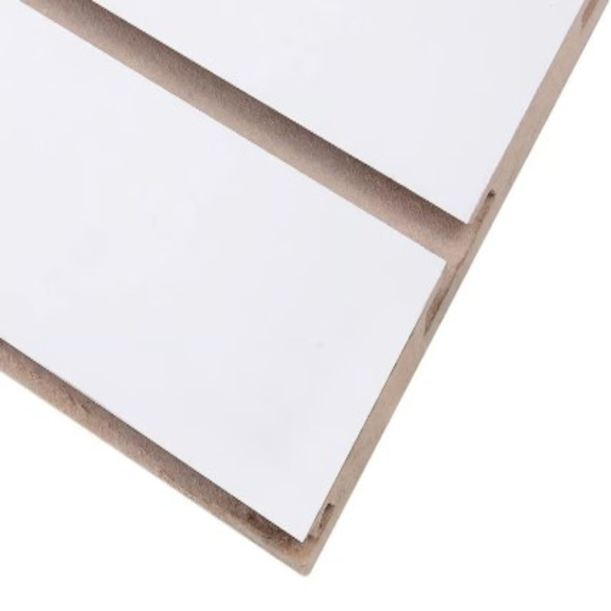 Mdf Ranurado Melamínico Blanco 18 Mm 152X244 Cm - Dimaco
