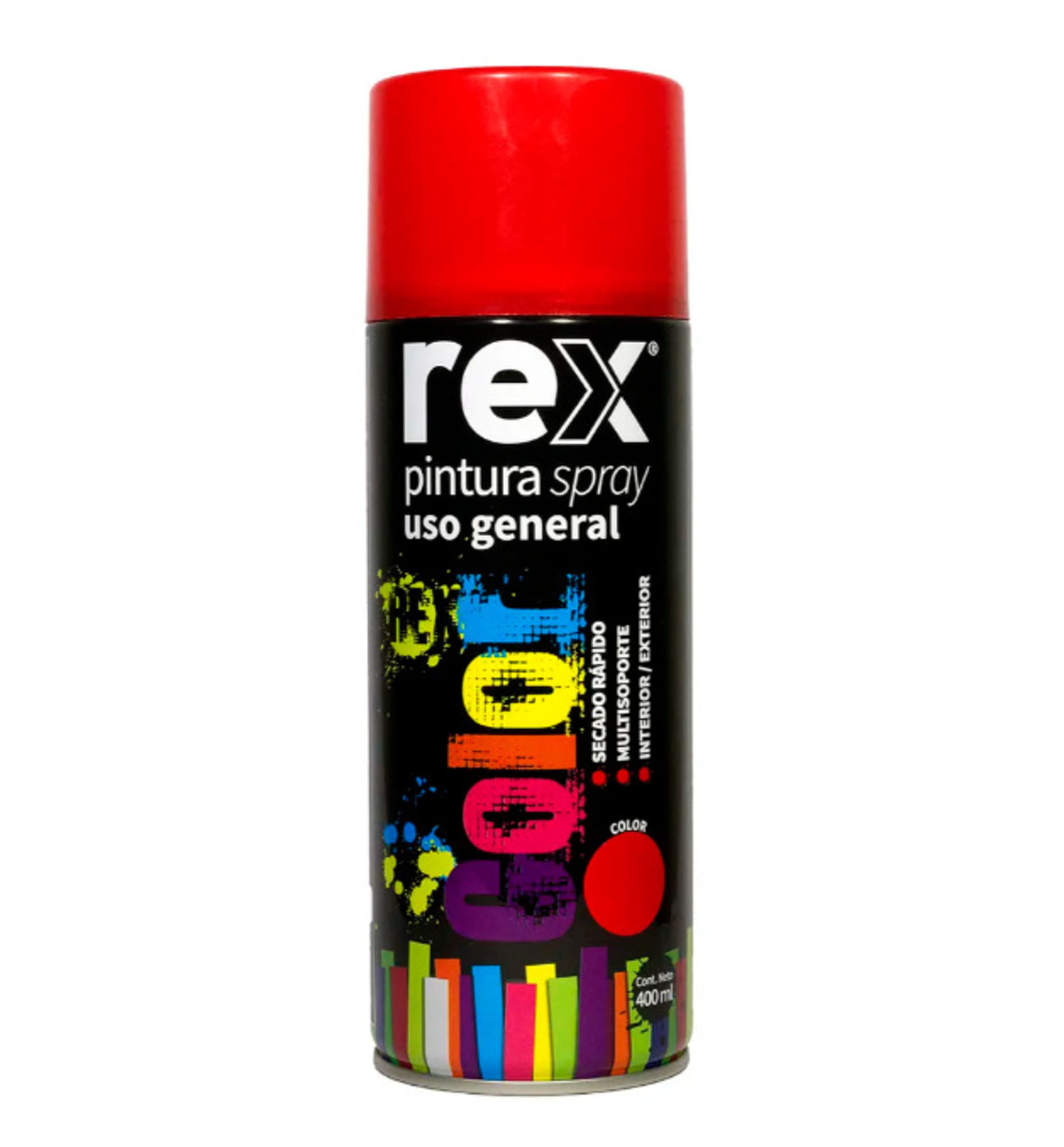 Pintura Spray General Rojo 400Ml Rex - Dimaco